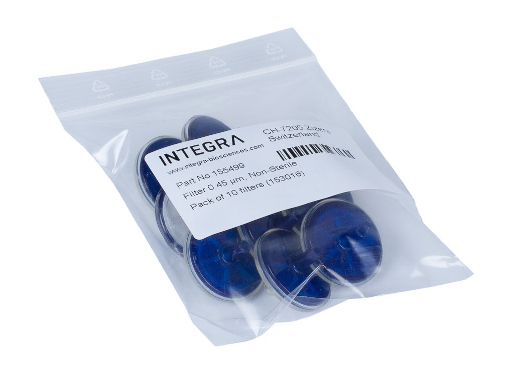 Filter unsterile (0.45 µm) - 10 pack - INTEGRA Biosciences