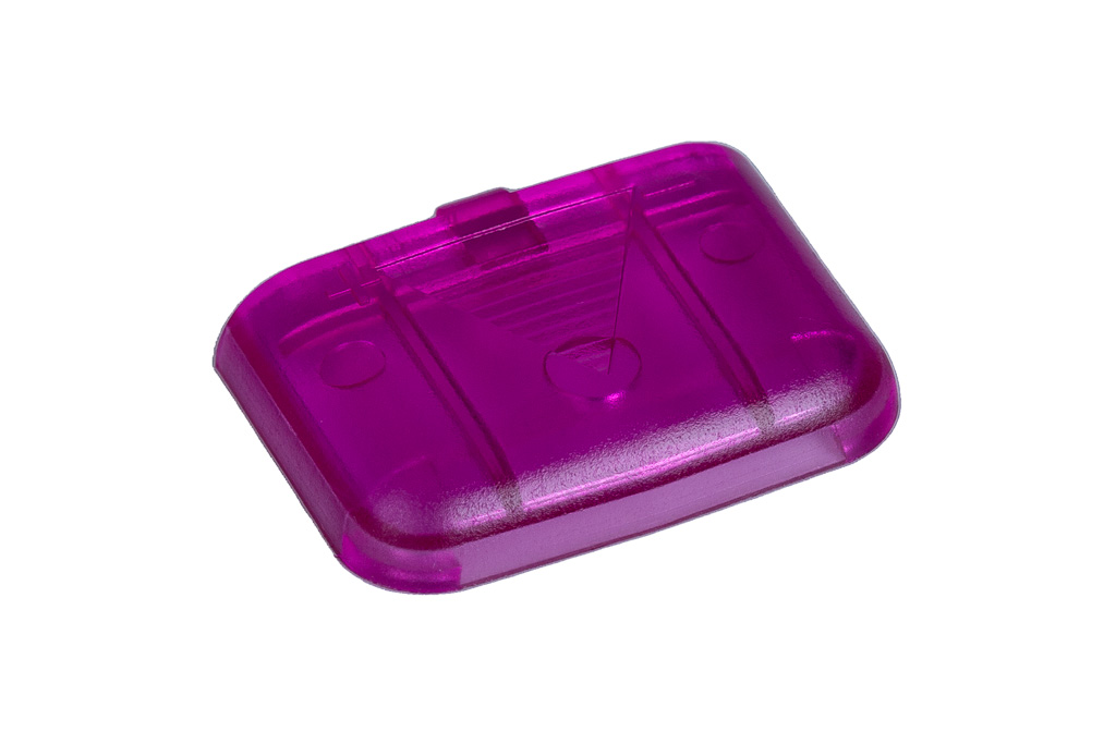Battery Compartment Lid transparent pink - INTEGRA Biosciences