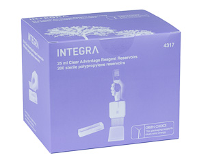 25 ml Disposable Reservoirs, 30 Individually Wrapped, Sterile ...