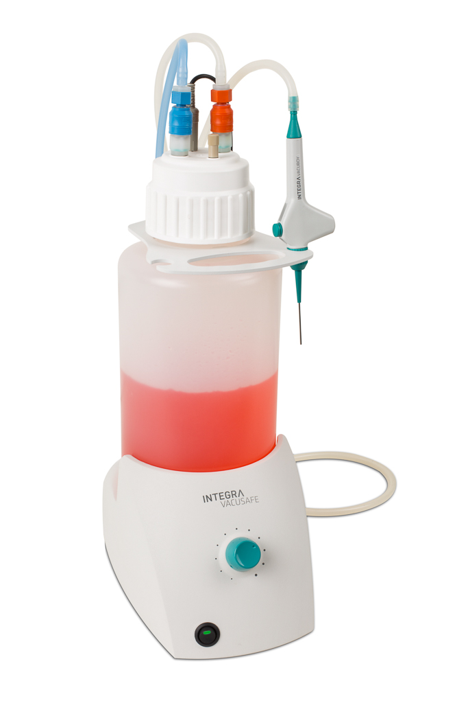 VACUSAFE with pump, PP-bottle + QC/LD - INTEGRA Biosciences
