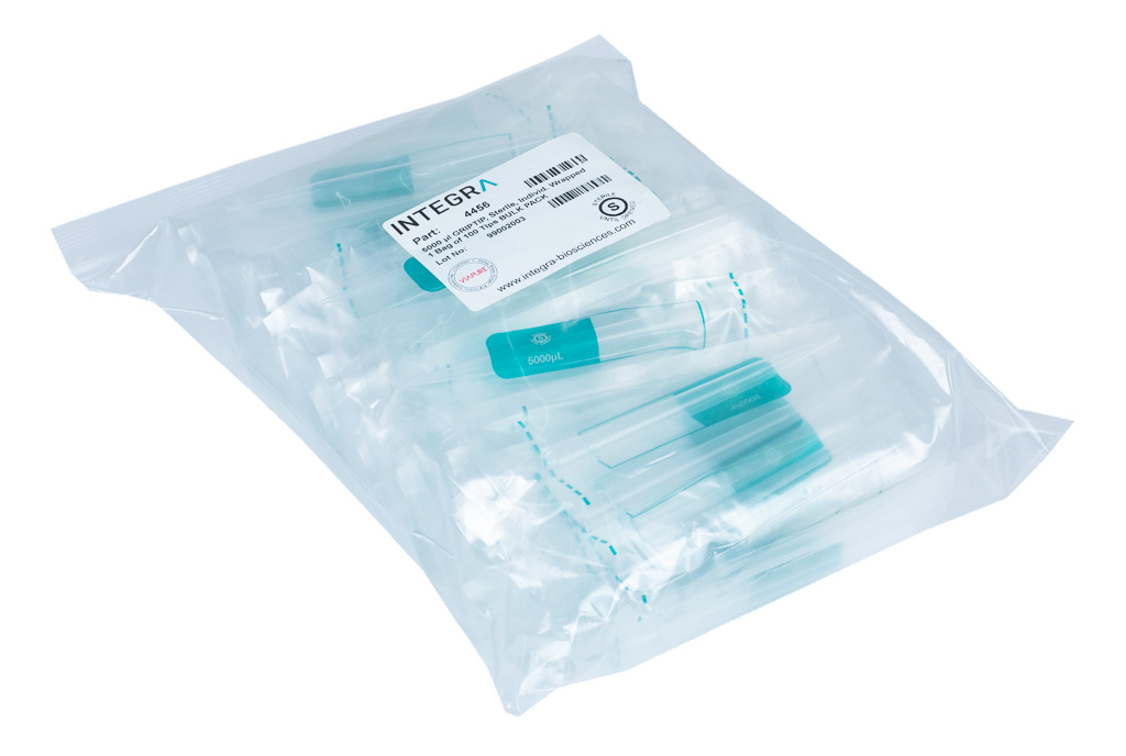 5000 µl GRIPTIPS®, Sterile, Individually Wrapped 1 Bag of 100 Tips ...