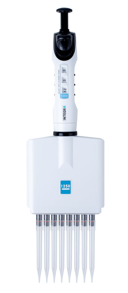 EVOLVE Pipette 8-Channel, 100 – 1250 µl - INTEGRA Biosciences