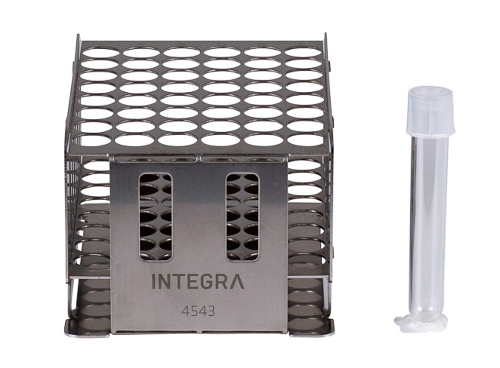 Rack for 5 ml Test Tubes (12 x 75 mm Type), 6 x 8 Tubes - INTEGRA ...