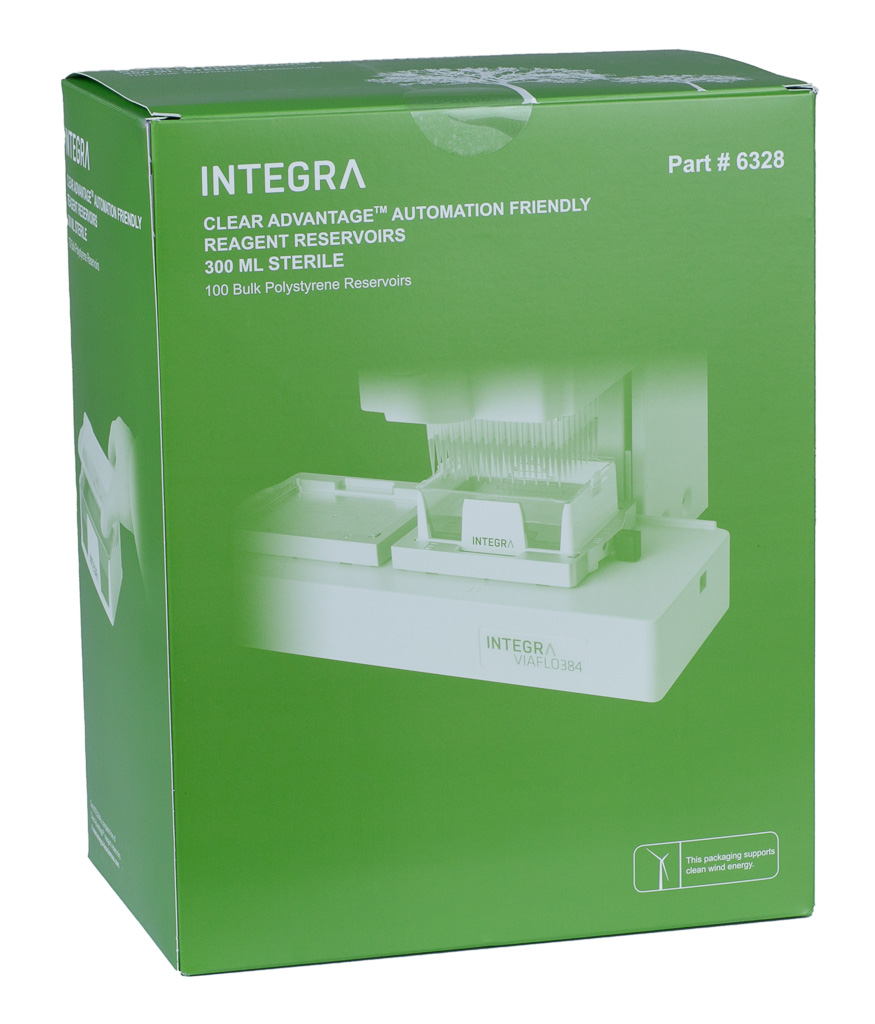 300 ml, 100 Reservoirs, Bulk, Sterile, Auto Friendly, Polystyrene ...