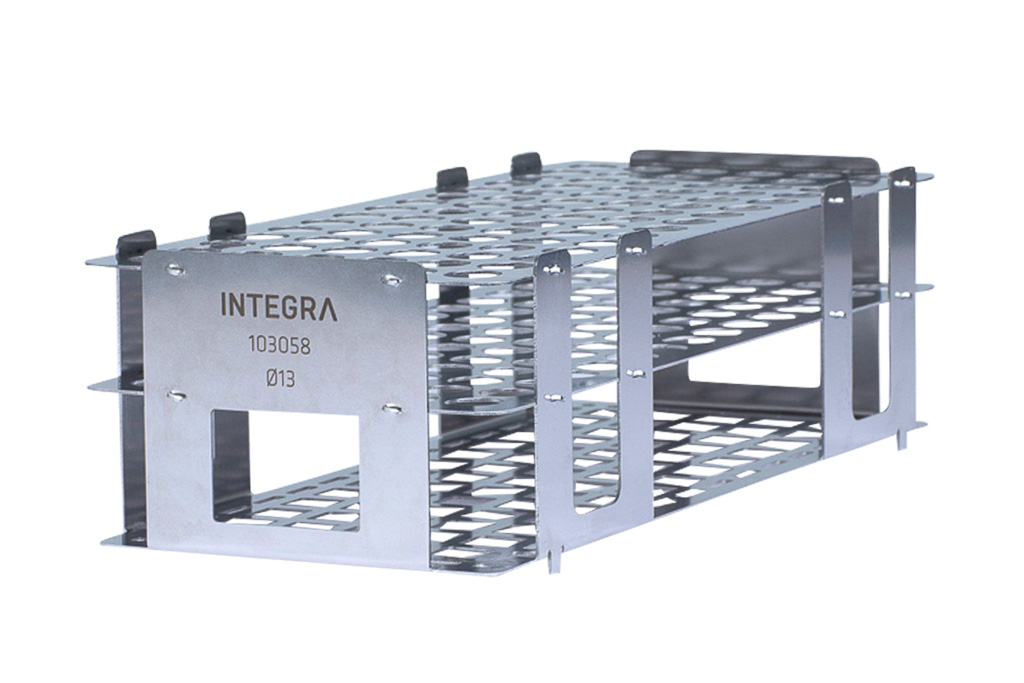 Steel rack for Ø 13 mm tubes, 6x15, 60 mm - INTEGRA Biosciences