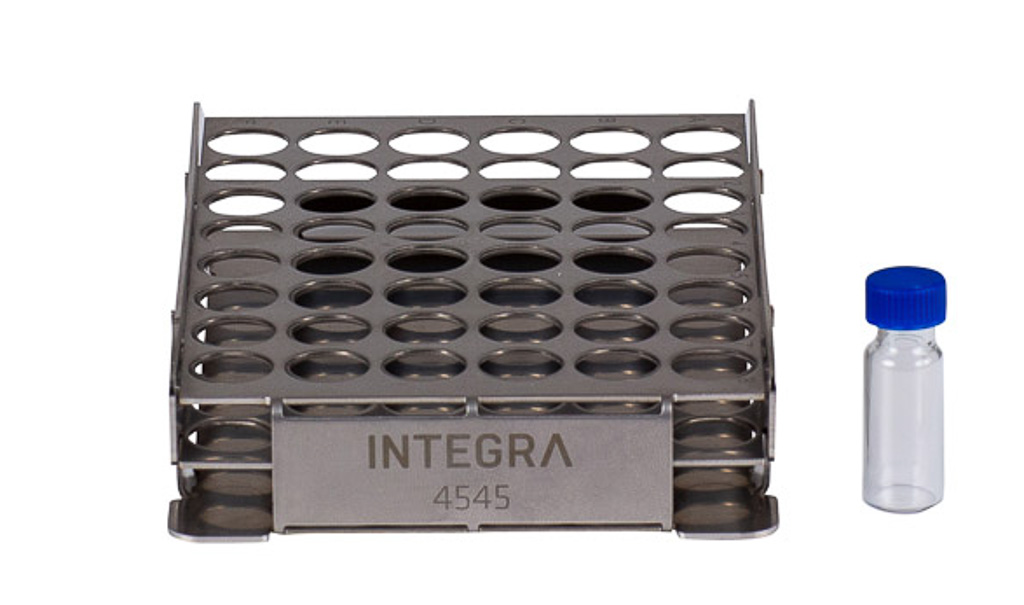 Rack for 2 ml HPLC Vials, 6x8 Vials - INTEGRA Biosciences