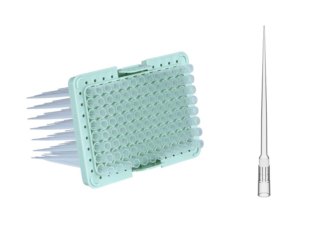 300 µl GRIPTIPS®, Non-Sterile, LONG, 5 Inserts of 96 Tips, V96, GREEN ...