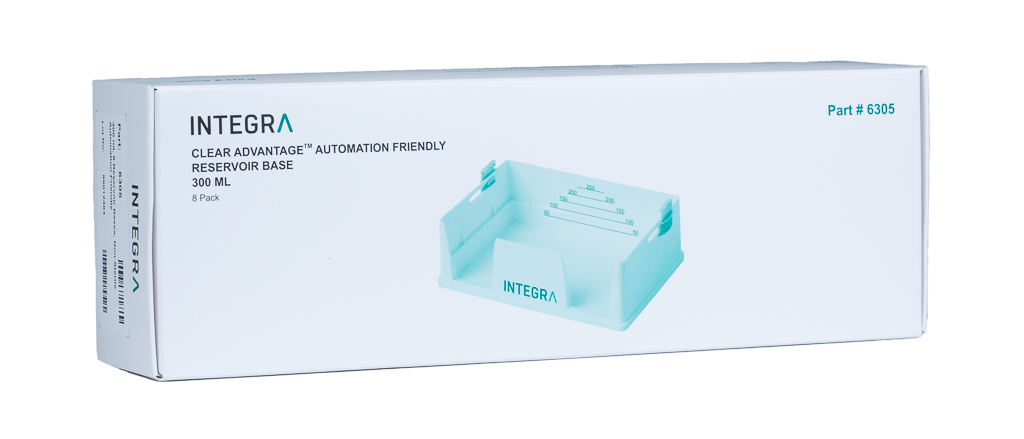 300 ml, 8 Reservoir Bases, Auto Friendly, Polystyrene - INTEGRA Biosciences